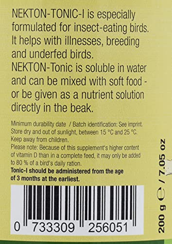 Nekton Tonic-I for Insect-Eating Birds 200Gm (7.05oz), Pale Yellow