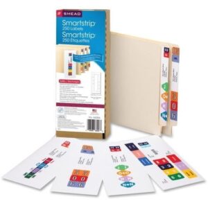 smead smartstrip refill label kit, 250 label forms/pack, inkjet