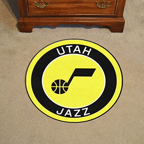 FANMATS 18854 NBA Utah Jazz Roundel Mat, Team Color, 27" Diameter