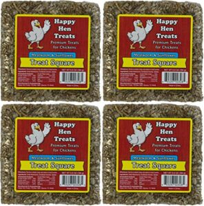 happy hen treats treat for pets, mealworm and sunflower, 5.5-ounce - 4 pack