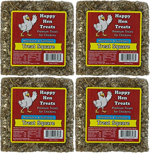 Happy Hen Treats Treat for Pets, Mealworm and Sunflower, 5.5-Ounce - 4 PACK