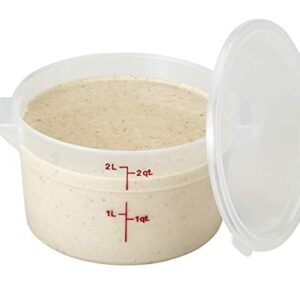 Cambro RFS2PP190 Translucent Rounds 2 qt