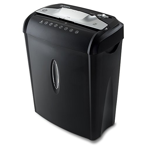 Aurora AU740XA 7-Sheet CrossCut Paper / Credit Card Shredder with Basket, Black