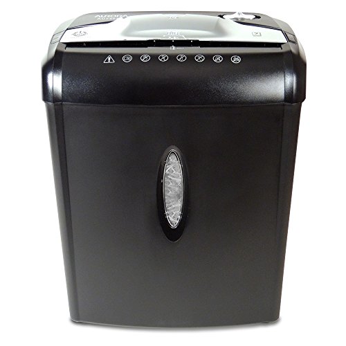 Aurora AU740XA 7-Sheet CrossCut Paper / Credit Card Shredder with Basket, Black