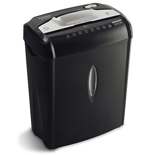 Aurora AU740XA 7-Sheet CrossCut Paper / Credit Card Shredder with Basket, Black