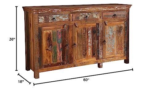 Coaster Furniture 3-Door Accent Cabinet Reclaimed Wood 950367