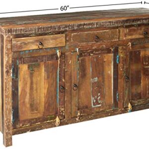 Coaster Furniture 3-Door Accent Cabinet Reclaimed Wood 950367