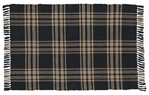 Park Designs Sturbridge Rag Rug 36X60 Black, 36" x 60"