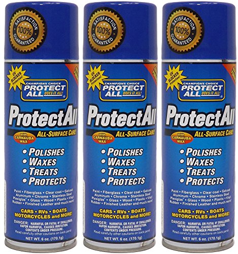 Protect All 62006-03 All Surface Cleaner and Polish Aerosol, 6 fl. oz., 3 Pack