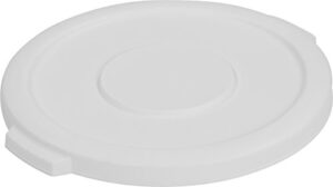 carlisle foodservice products 34101102 bronco round waste bin food container lid, 10 gallon, white