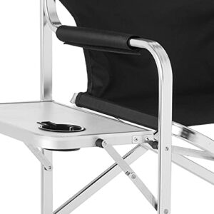 Trademark Innovations Director's Chair, Aluminum, Black