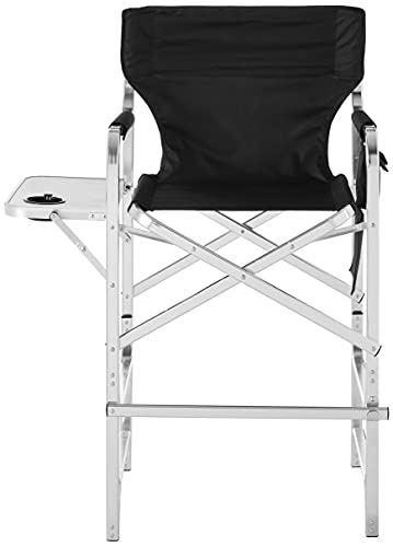 Trademark Innovations Director's Chair, Aluminum, Black