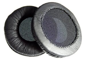 80mm size circular leatherette headset earcushions - bag of 2