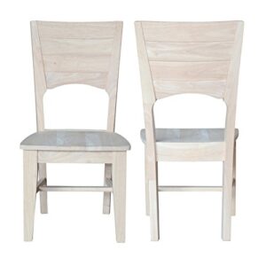 International Concepts Canyon Set of 2 Dining Chairs, Brown