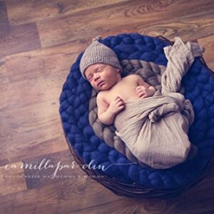 Eight-foot (2.4 meter) Long Merino Wool Braids for Newborn Photography