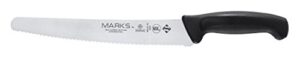 mundial marks by mundial ma21-10 bread knife, serrated edge, black,17.75 x 4 x 1.25 inches