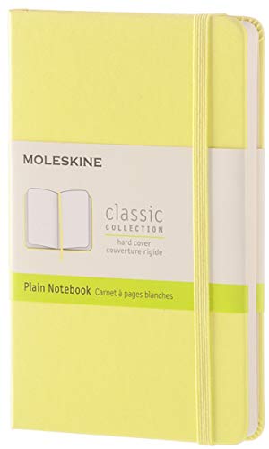 Moleskine Classic Notebook, Pocket, Plain, Citron Yellow, Hard Cover (8051272893670)