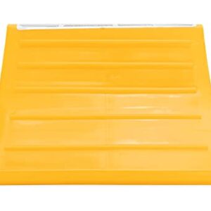 Camco Super Wheel Chock with Rope - Helps Keep Your Trailer in Place So You Can Re-Hitch - (44475) , Yellow