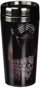 silver buffalo se0387st disney star wars ep7 villain group poster stainless steel travel mug, 16 oz, multicolor