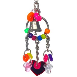 bonka bird toys 1763 heart charm bird toy parrot cage toys cages cockatiel parakeet parrotlet