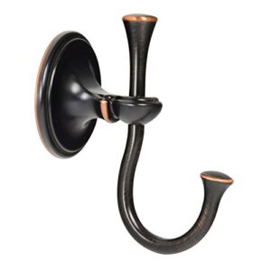 delta faucet ros35-vcr rosemount collection robe hook, venetian bronze with copper reveal