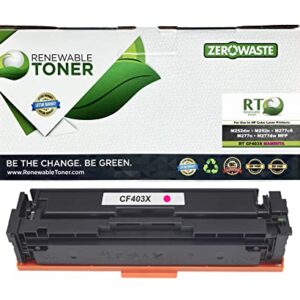 Renewable Toner Compatible Toner Cartridge Replacement for HP CF403X ( Magenta )