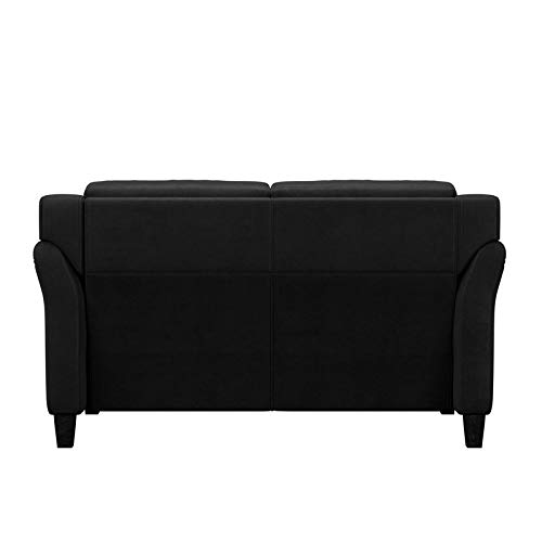 Lifestyle Solutions Loveseat Sofa, Black