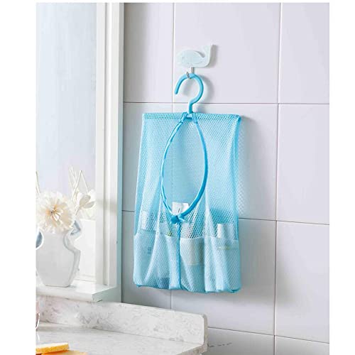 TuuTyss,Multipurpose Clothespin Bag with Hanger,Hanging Storage Mesh Bag for Home Over the Door Pack of 3