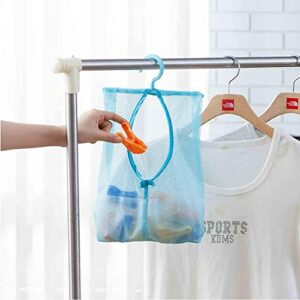 TuuTyss,Multipurpose Clothespin Bag with Hanger,Hanging Storage Mesh Bag for Home Over the Door Pack of 3