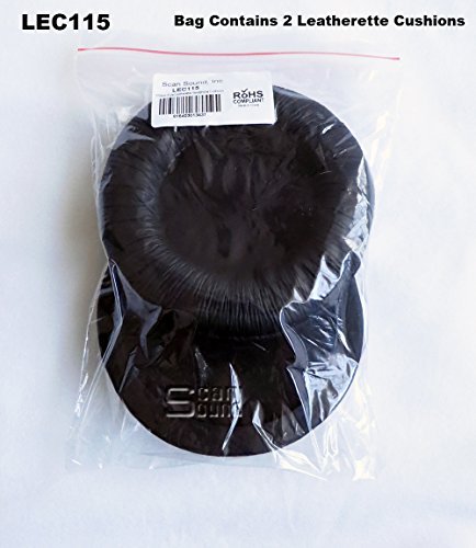 Scan Sound, Inc. 115mm Size Leatherette Headphone Cushions - Bag of 2