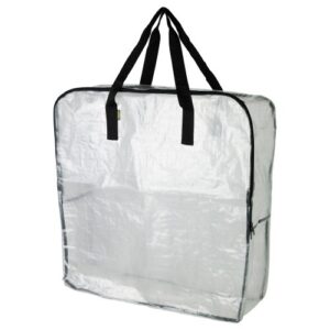 ikea extra large clear storage bag for clothing storage, under the bed storage, garage storage, recycling bags (1)