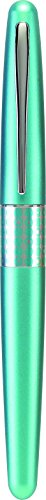 PILOT MR Retro Pop Collection Gel Roller Pen in Gift Box, Turquoise Barrel with Dots Accent, Fine Point Stainless Steel Nib, Refillable Black Ink (91406)