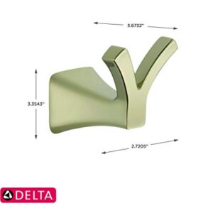 Delta Faucet 75235-PN Tesla Double Robe Hook, Polished Nickel