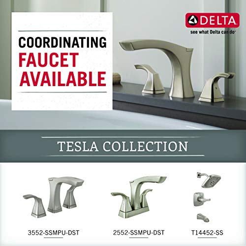 DELTA FAUCET 75235-SS Tesla Double Robe Hook, Stainless