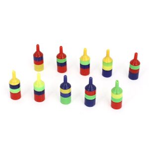 uxcell® 10pcs 3mm air tube multicolor striped plastic airstone diffuser for aquarium