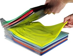 ezstax closet organizer and shirt folder | regular size, 20-pack