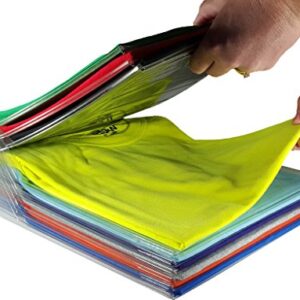 EZSTAX Closet Organizer and Shirt Folder | Regular Size, 20-Pack