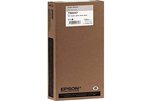 Epson UltraChrome HD Light Black 700mL Ink Cartridge for SureColor SC P6000/8000/7000/9000 Series Printers