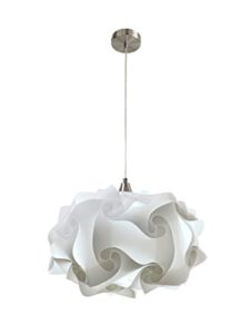 eqlight pp4l01 cloud light contemporary pendant, white, large