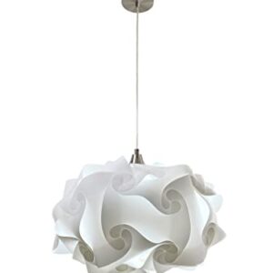 EQLight PP4L01 Cloud Light Contemporary Pendant, White, Large