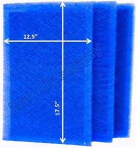 rayair supply 14x20 dynamic air cleaner replacement filter pads 14x20 refills (3 pack)