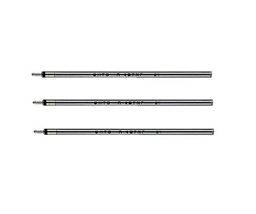 3 X Ohto R-4C7NP Needle-Point Ballpoint Pen Refill - 0.7 mm - Black