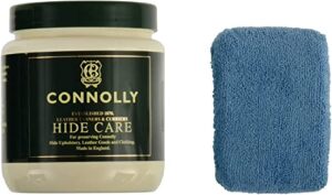 connolly hide care leather conditioner & restorer with microfiber applicator sponge