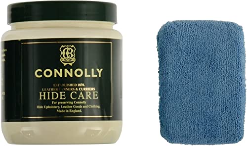 Connolly Hide Care Leather Conditioner & Restorer with Microfiber Applicator Sponge