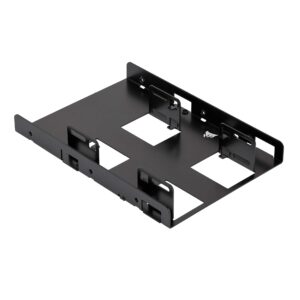 corsair dual ssd mounting bracket (3.5” internal drive bay to 2.5", easy installation) black