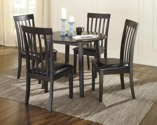 Signature Design by Ashley Hammis Rake Back Dining Room Chair, 2 Count, Dark Brown