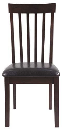 Signature Design by Ashley Hammis Rake Back Dining Room Chair, 2 Count, Dark Brown