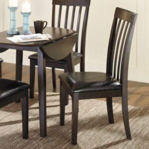 Signature Design by Ashley Hammis Rake Back Dining Room Chair, 2 Count, Dark Brown