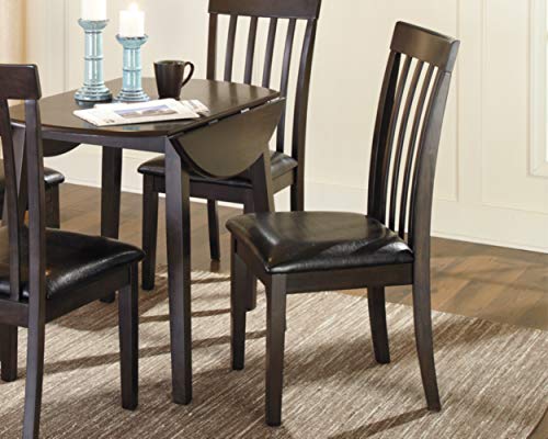 Signature Design by Ashley Hammis Rake Back Dining Room Chair, 2 Count, Dark Brown