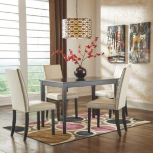 Signature Design by Ashley Kimonte Parsons 19" Dining Room Chair, Set of 2, Ivory